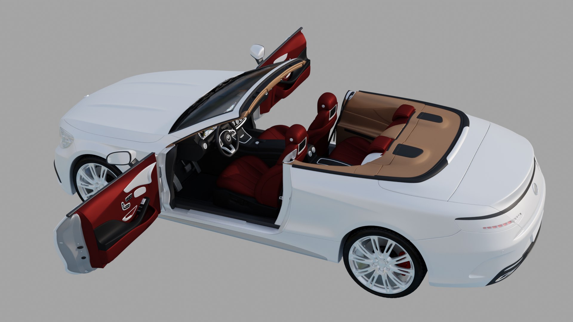 3D Model Convertible Car - TurboSquid 2260634