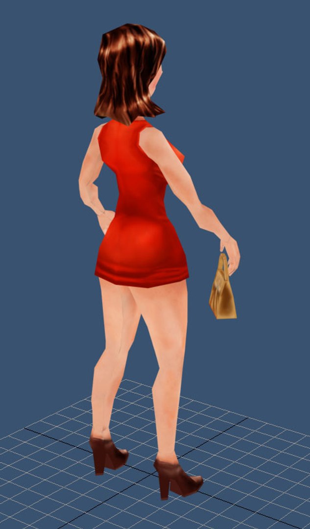 Girl Red 3d Model