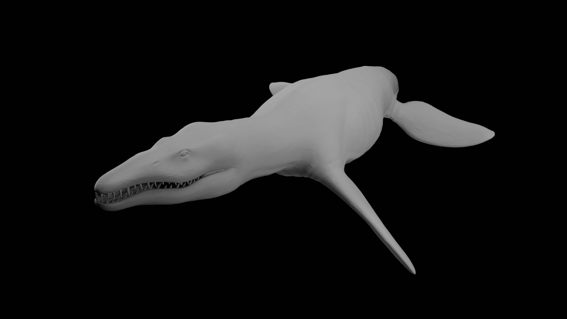 modelo 3d Modelo 3D de Liopleurodon aparejado con animación de ...