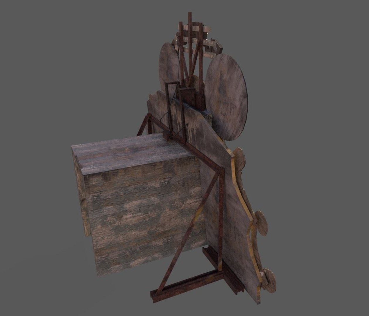 3D Model Old Funhouse Entrance - TurboSquid 1636486