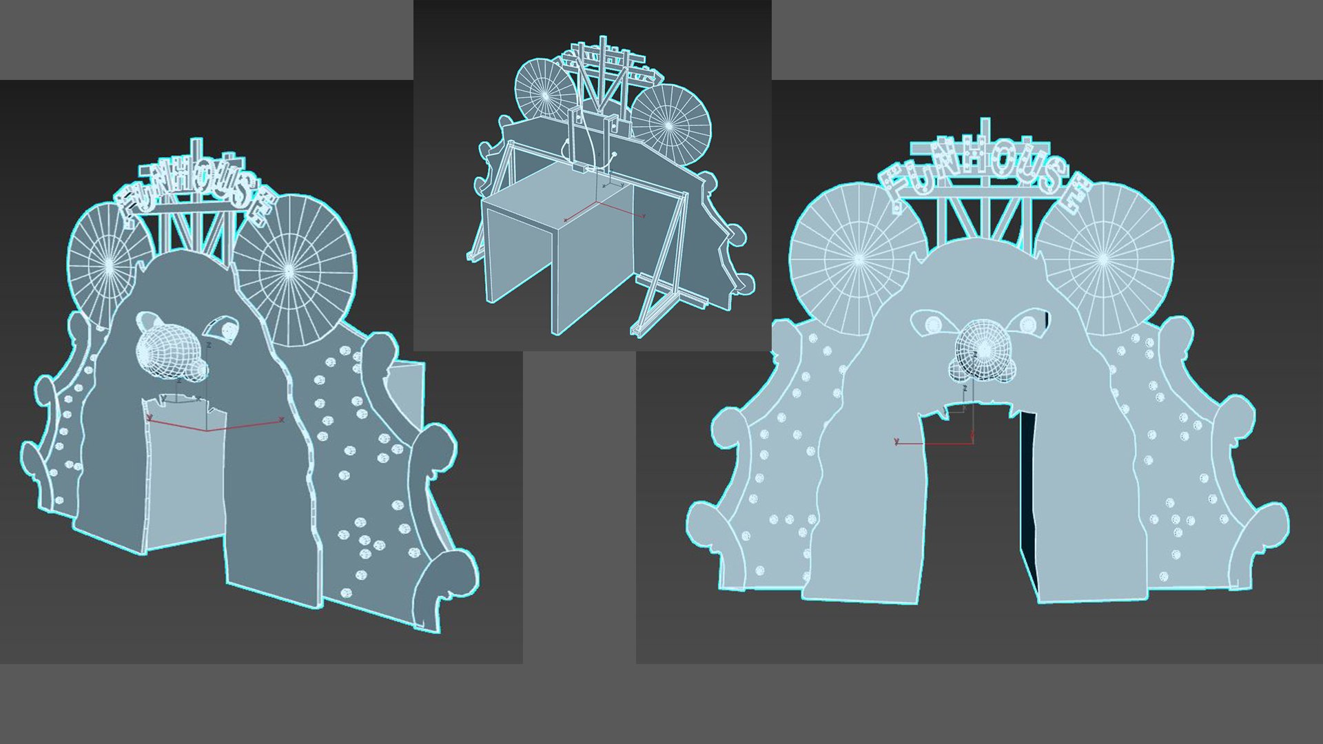 3D model old funhouse entrance - TurboSquid 1636486