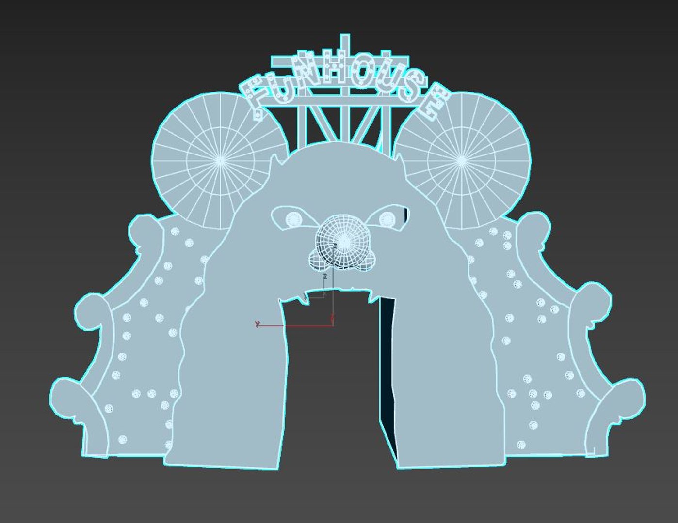 3D Model Old Funhouse Entrance - TurboSquid 1636486