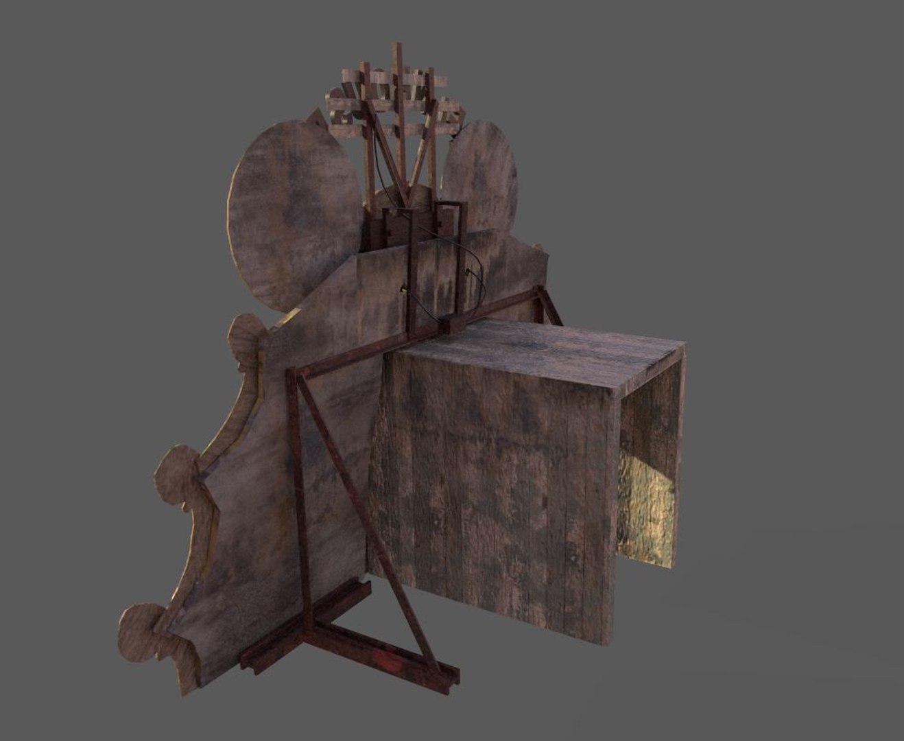 3D Model Old Funhouse Entrance - TurboSquid 1636486