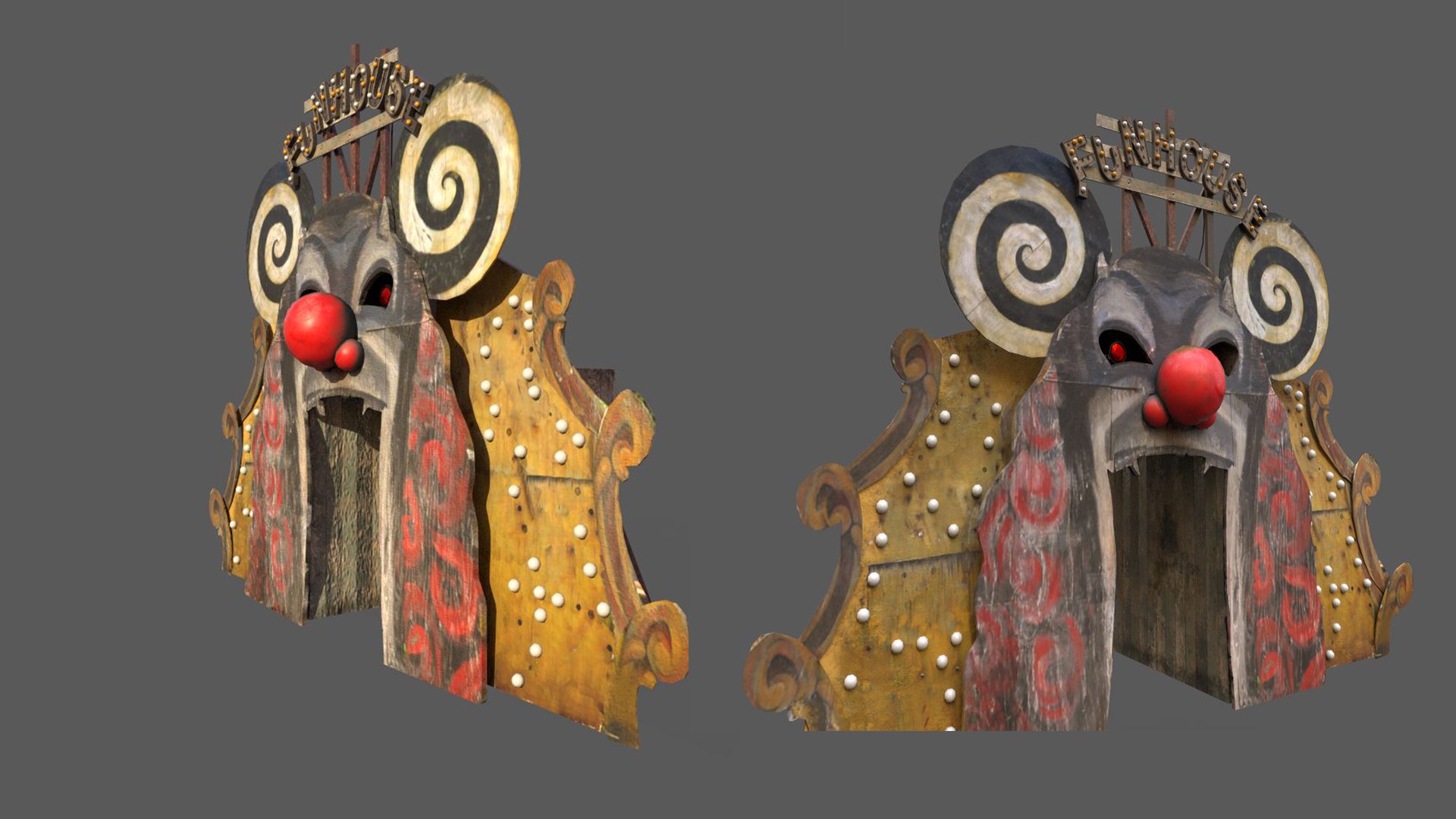 3D model old funhouse entrance - TurboSquid 1636486