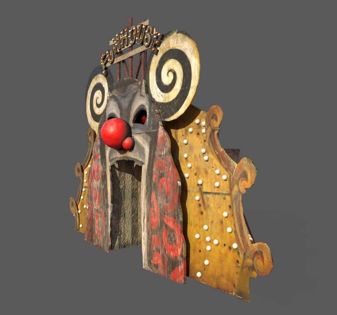 3D Model Old Funhouse Entrance - TurboSquid 1636486