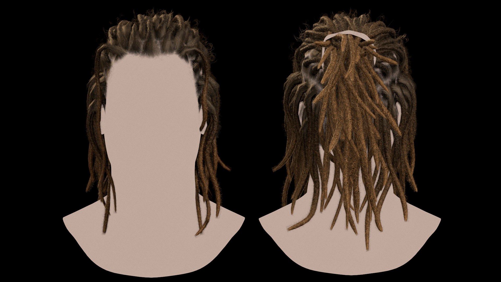 3D Dreadlocks 6 - TurboSquid 2030221