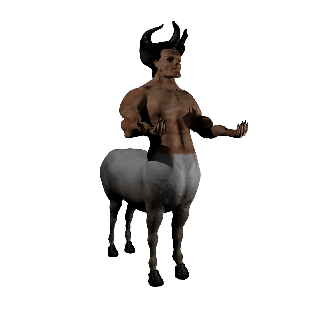 3d Statue Centaur Model