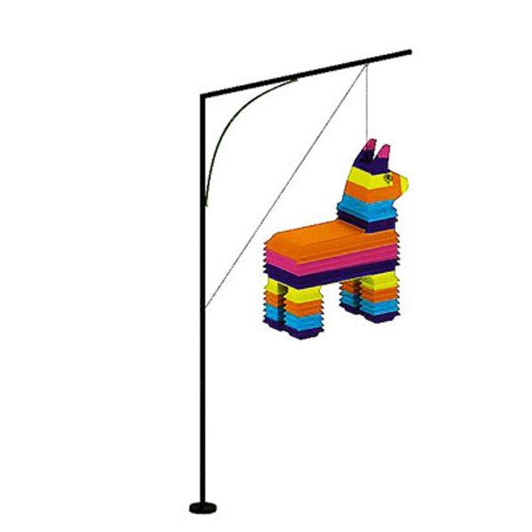 3d x pinata party paper