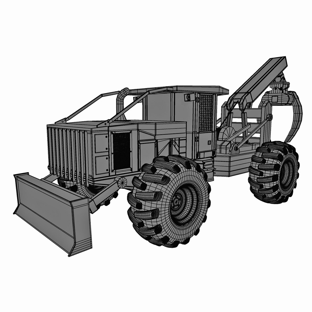 Forestry Skidder 3D - TurboSquid 1422974