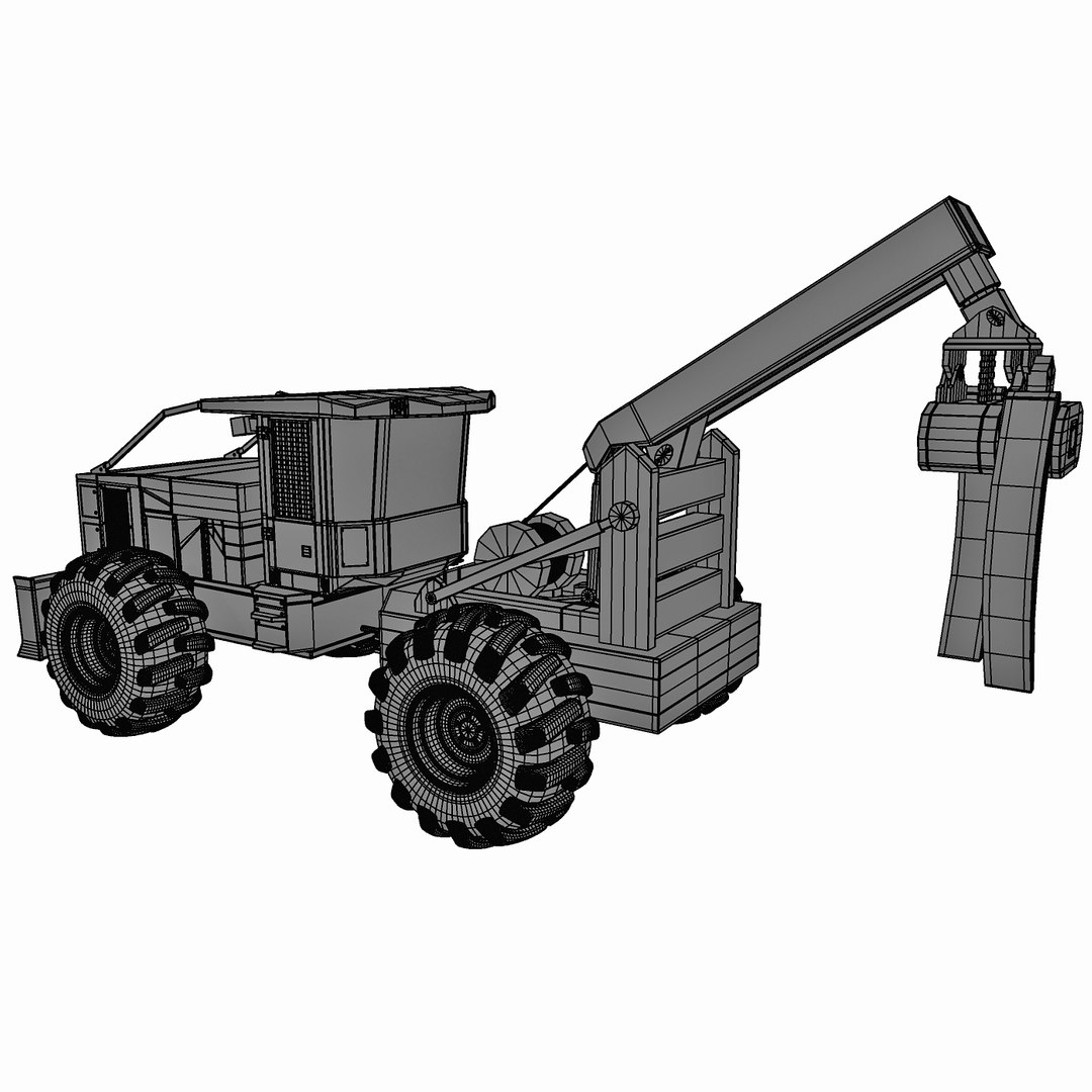 Forestry Skidder 3D - TurboSquid 1422974