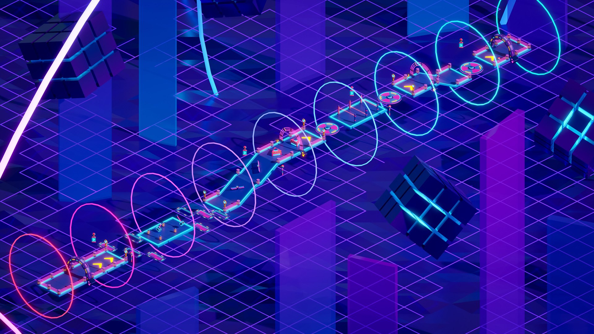 Platformer 10 Neon Model - TurboSquid 2300231