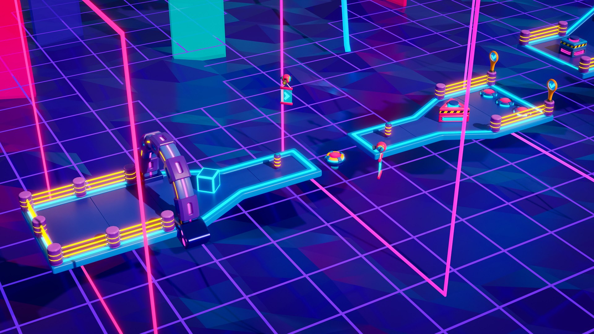 Platformer 10 Neon Model - TurboSquid 2300231