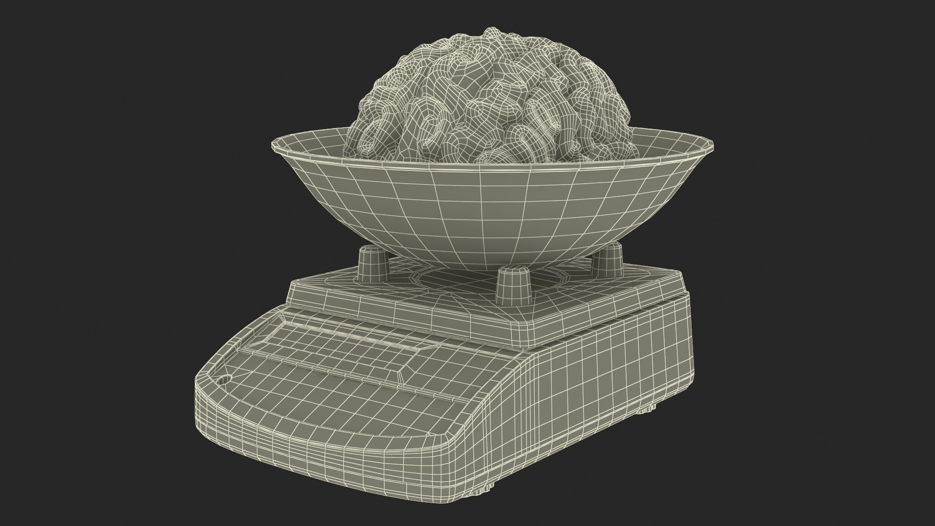 3D Brain On Scales - TurboSquid 2384841