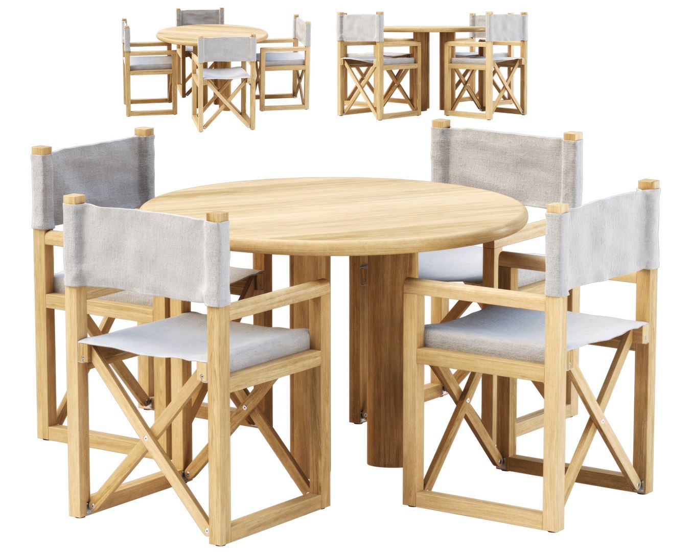 Outdoor garden furniture set v13 by Bpoint 3D model - TurboSquid 2083836