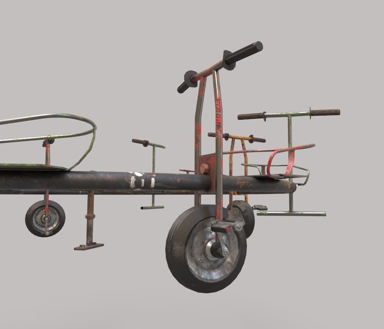 Bicycle merry-go-round 3D model - TurboSquid 1634185