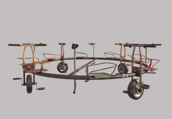 Bicycle merry-go-round 3D model - TurboSquid 1634185