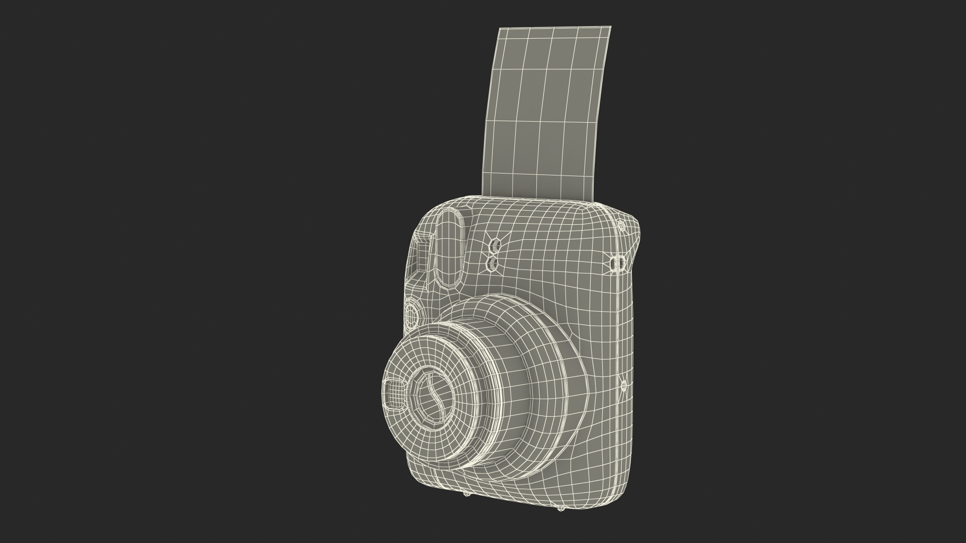 Modern Instant Print Camera with Photo 3D model - TurboSquid 2099483