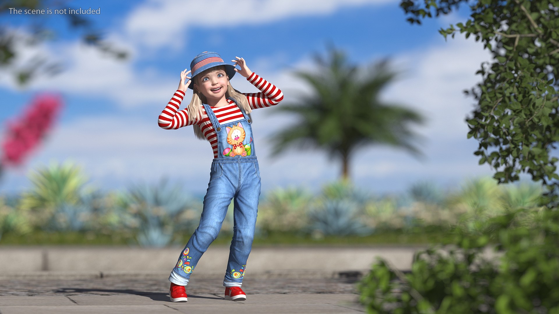 3D Street Style Baby Girl Rigged For Maya - TurboSquid 2095540