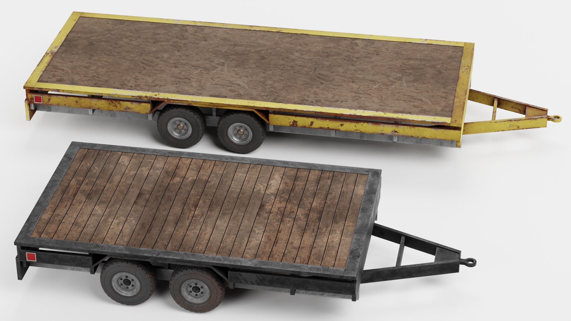 Old Trailers 3D Model - TurboSquid 2110953