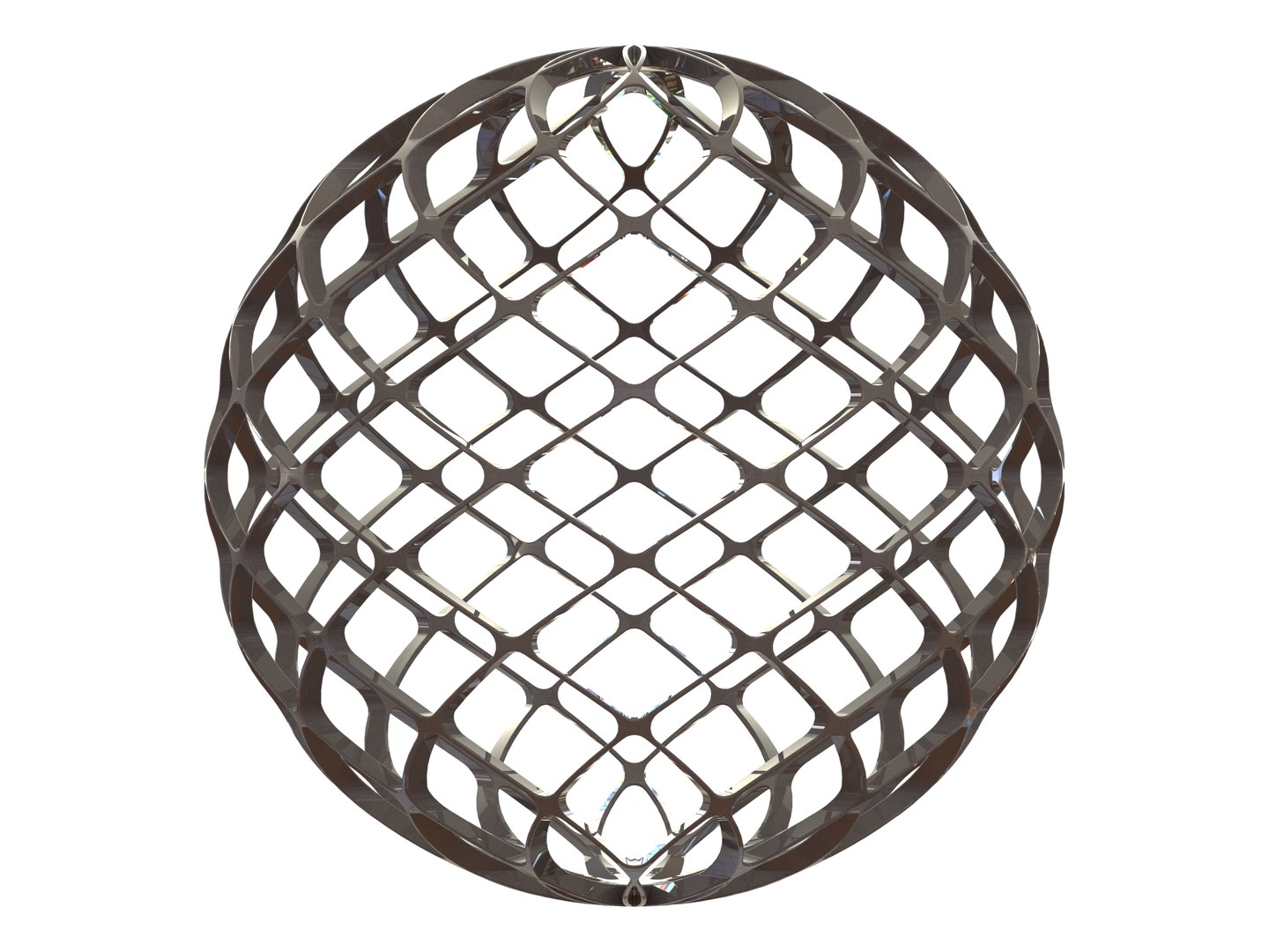 3D Wireframe Shape Geo Complex Twisted Sphere - TurboSquid 2183602