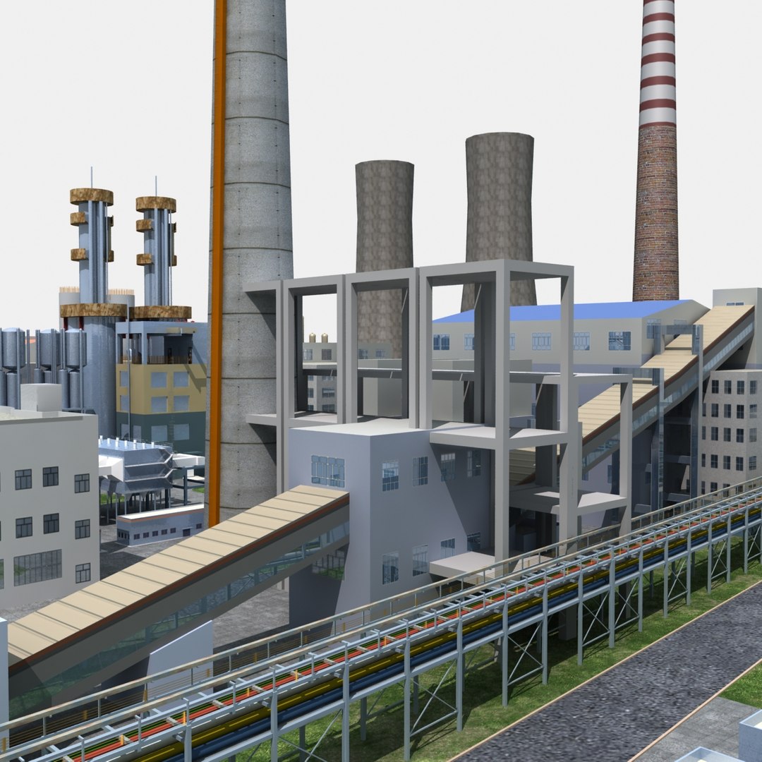 Chemical plant 3D model - TurboSquid 1513898