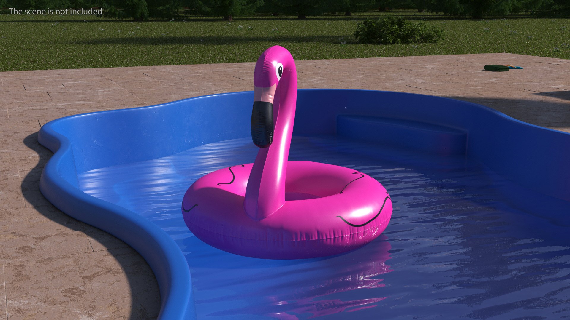 3D Swimming Pools With Inflatable Pool Floats Collection - TurboSquid ...