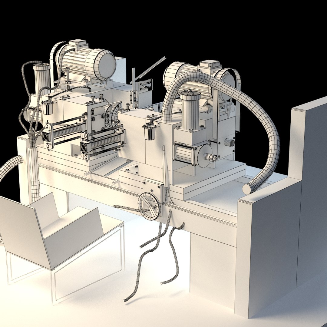 Lathe 3D Model - TurboSquid 1408225