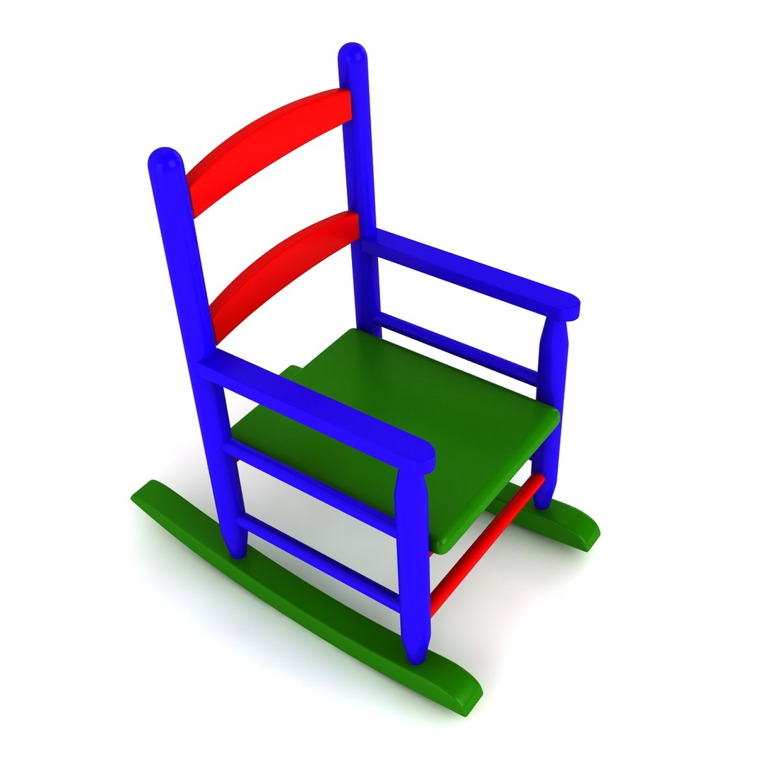 Kids Rocking Chair 3d Dxf