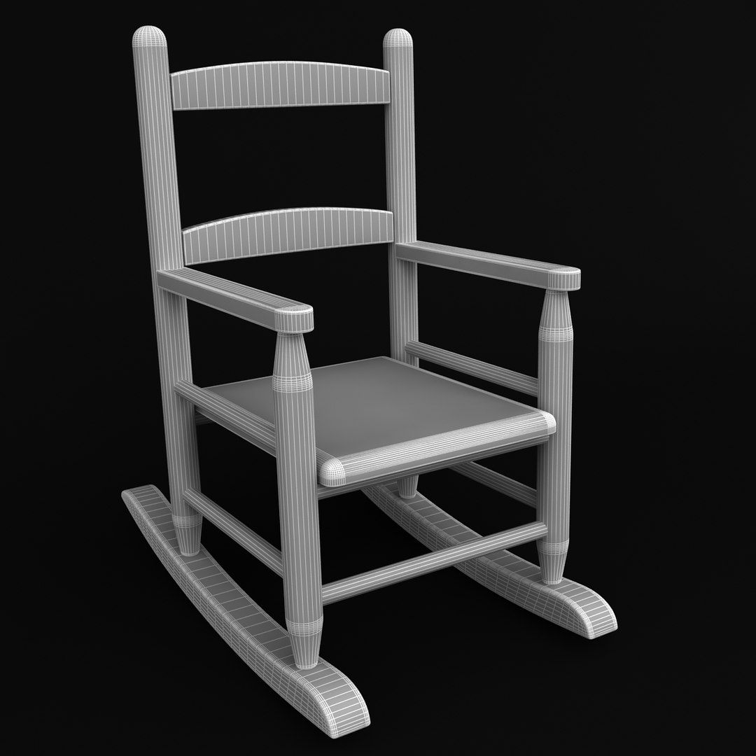 Kids Rocking Chair 3d Dxf