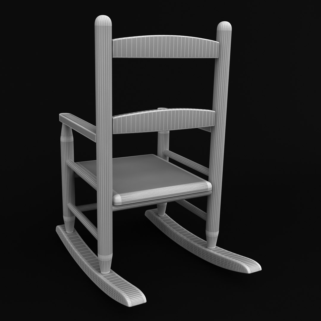 Kids Rocking Chair 3d Dxf