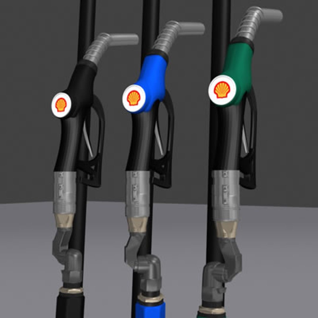 Shell Gas Nozzle 3d Model