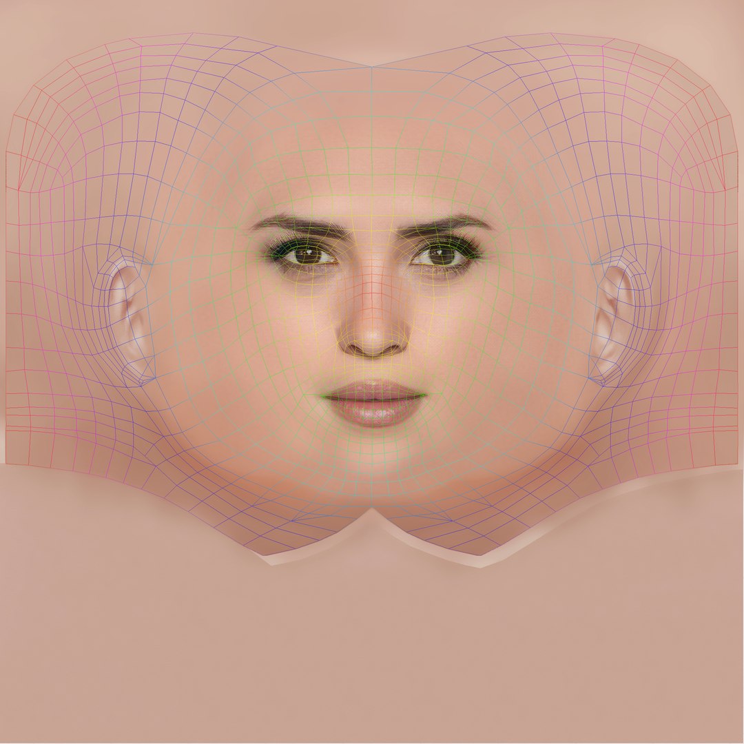 3D Adria Arjona Head - Low Poly Head For Game - No Hair - TurboSquid 2220212