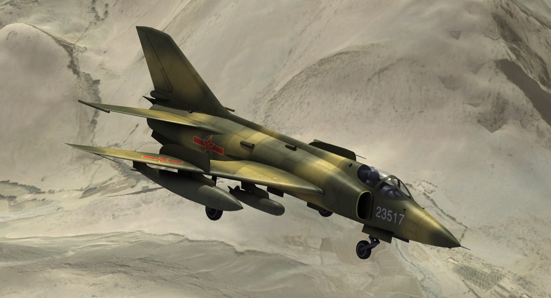 Chinese Air Force Q5 3D Model - TurboSquid 1187944