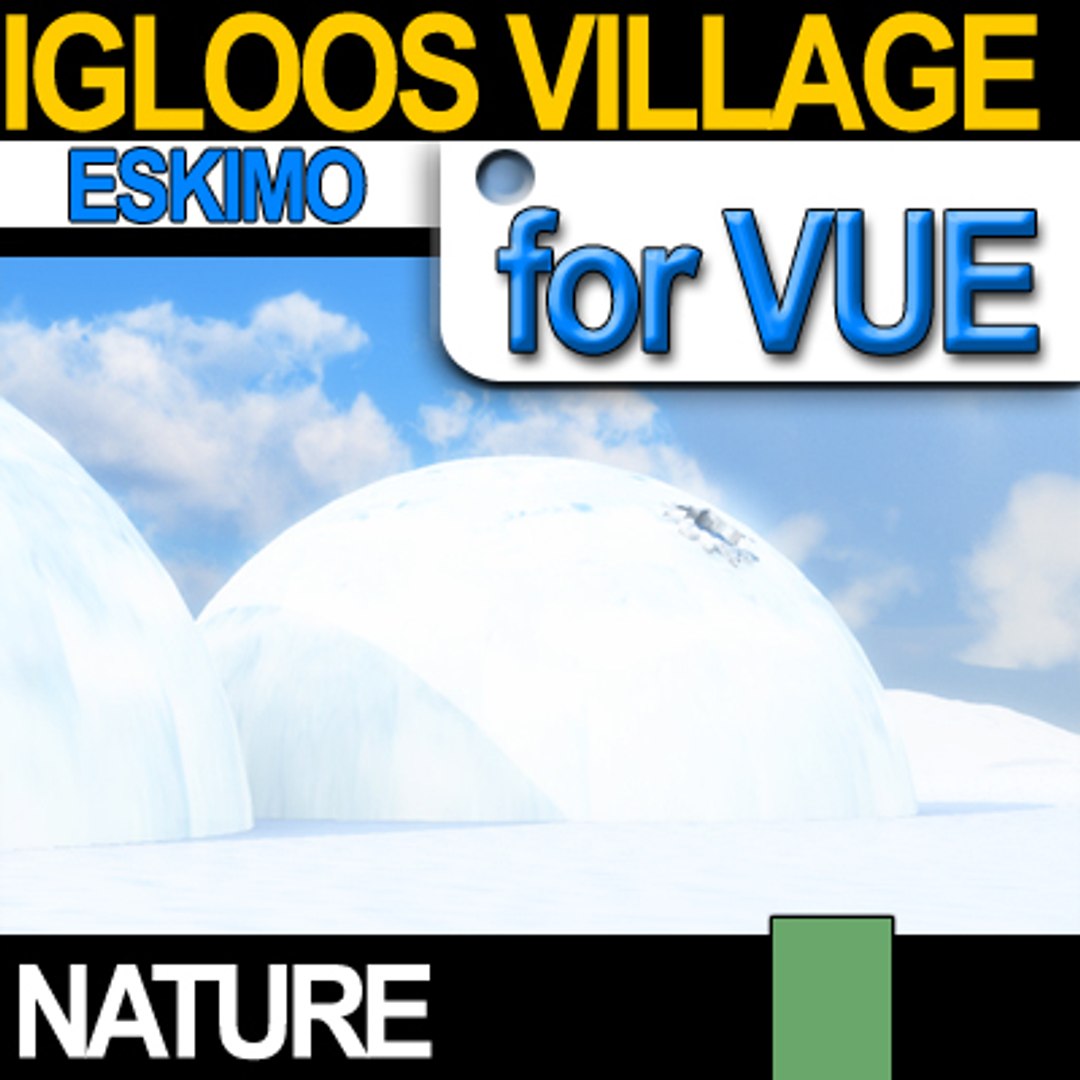 Eskimo Igloo Village Ice 3d Model