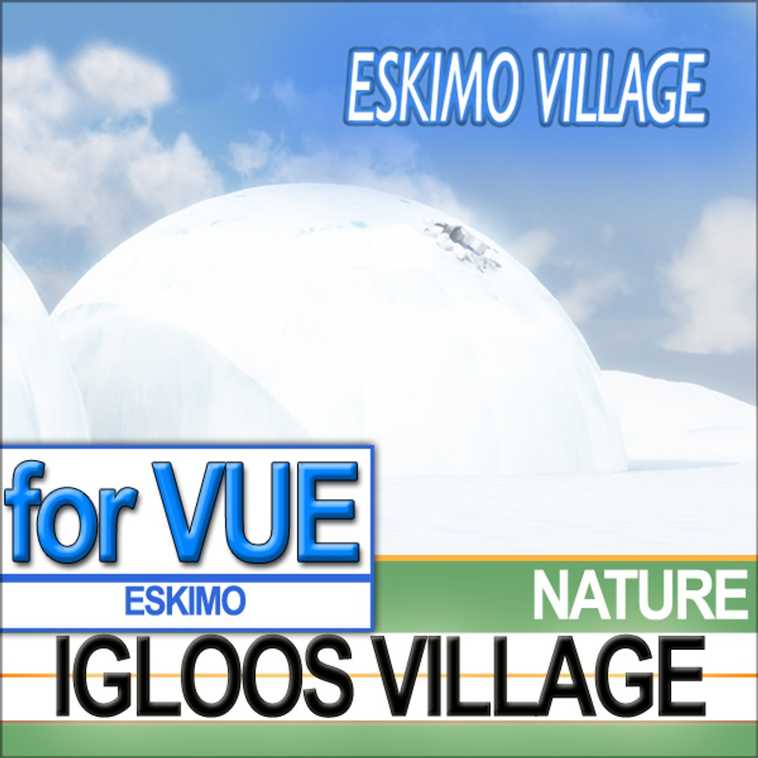 Eskimo Igloo Village Ice 3d Model