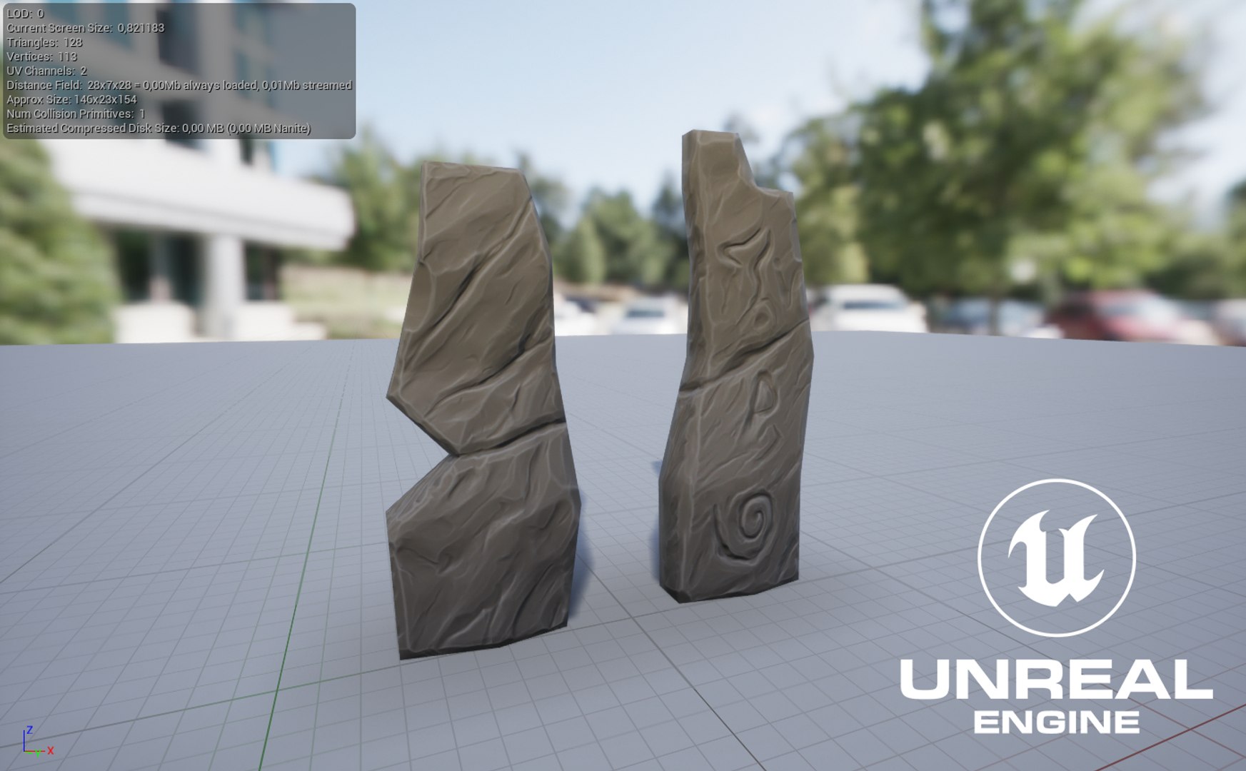 3D Stylized Runestone GameReady Model - TurboSquid 2053015