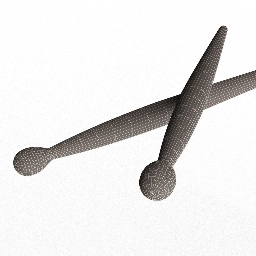 3D Drum Sticks Model - TurboSquid 1770305