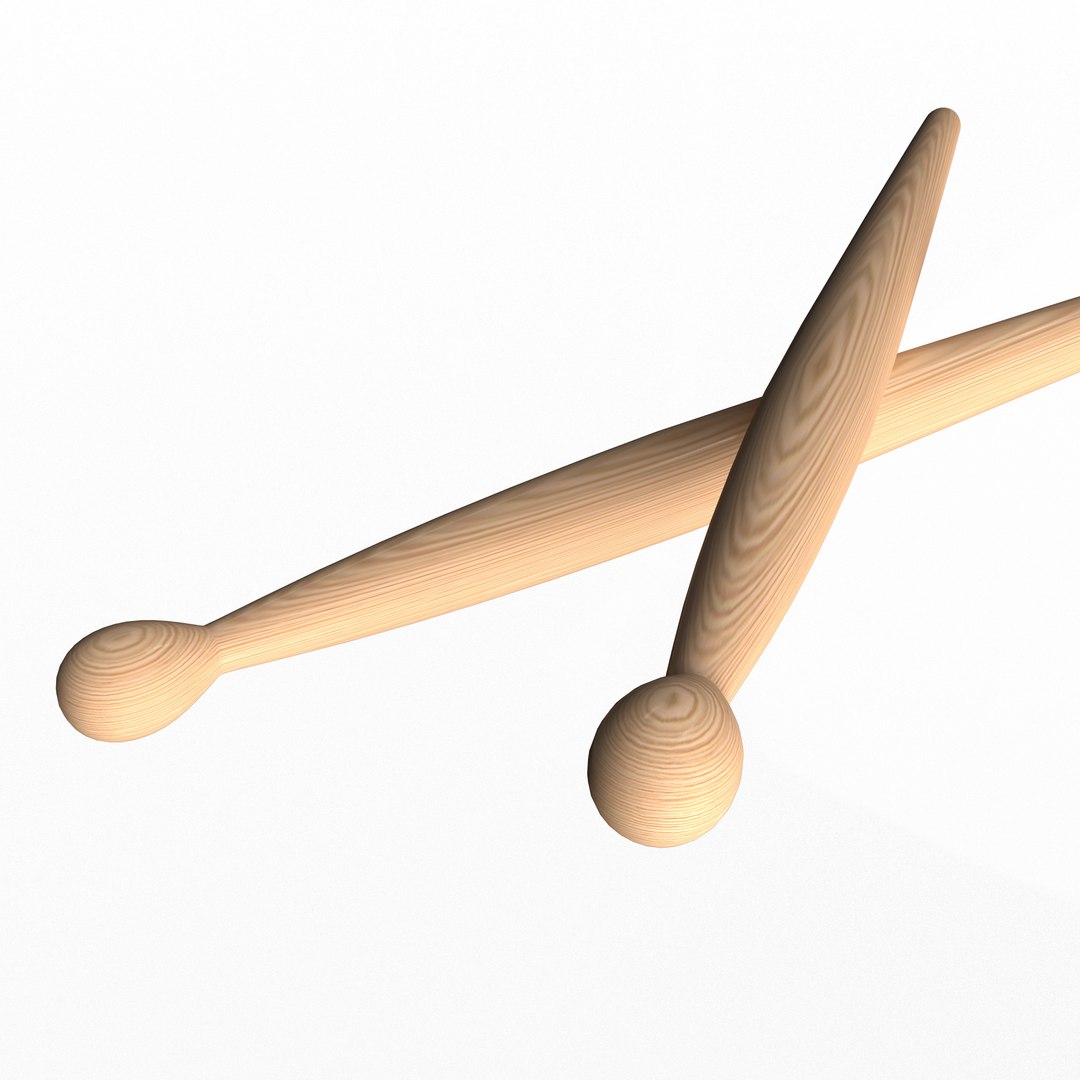 3D Drum Sticks Model - TurboSquid 1770305