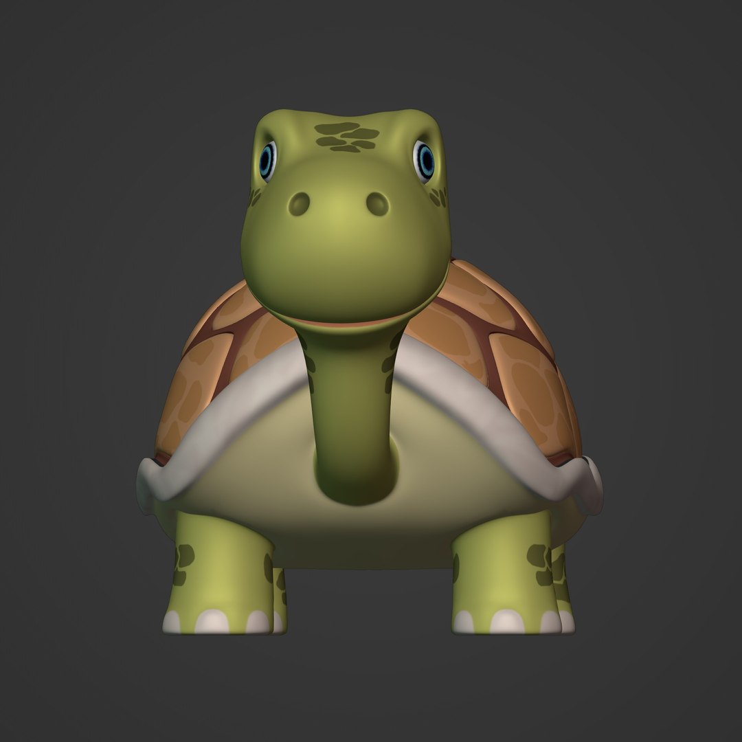 Cartoon turtle 3D model - TurboSquid 1526088