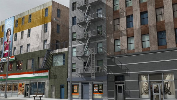 nyc city buildings 3d model