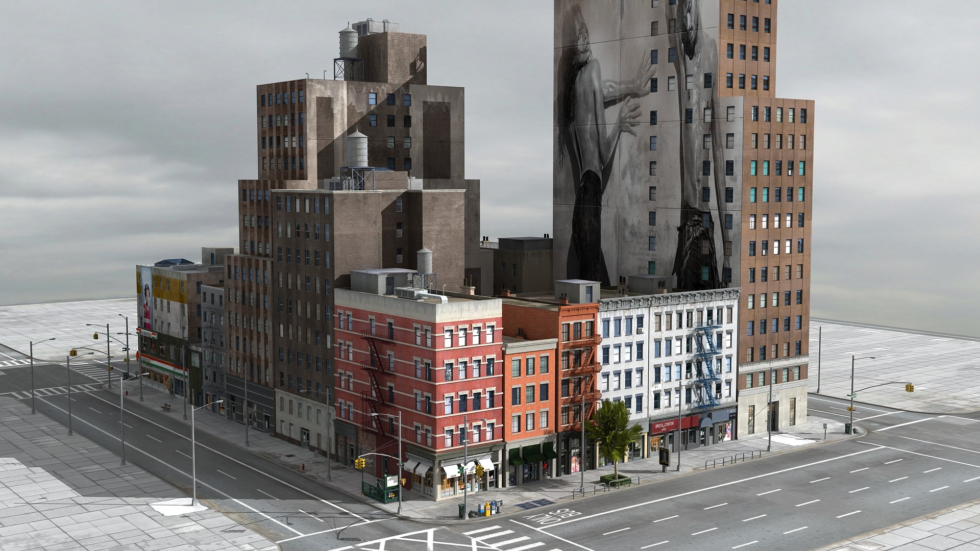 Nyc City Buildings 3d Model