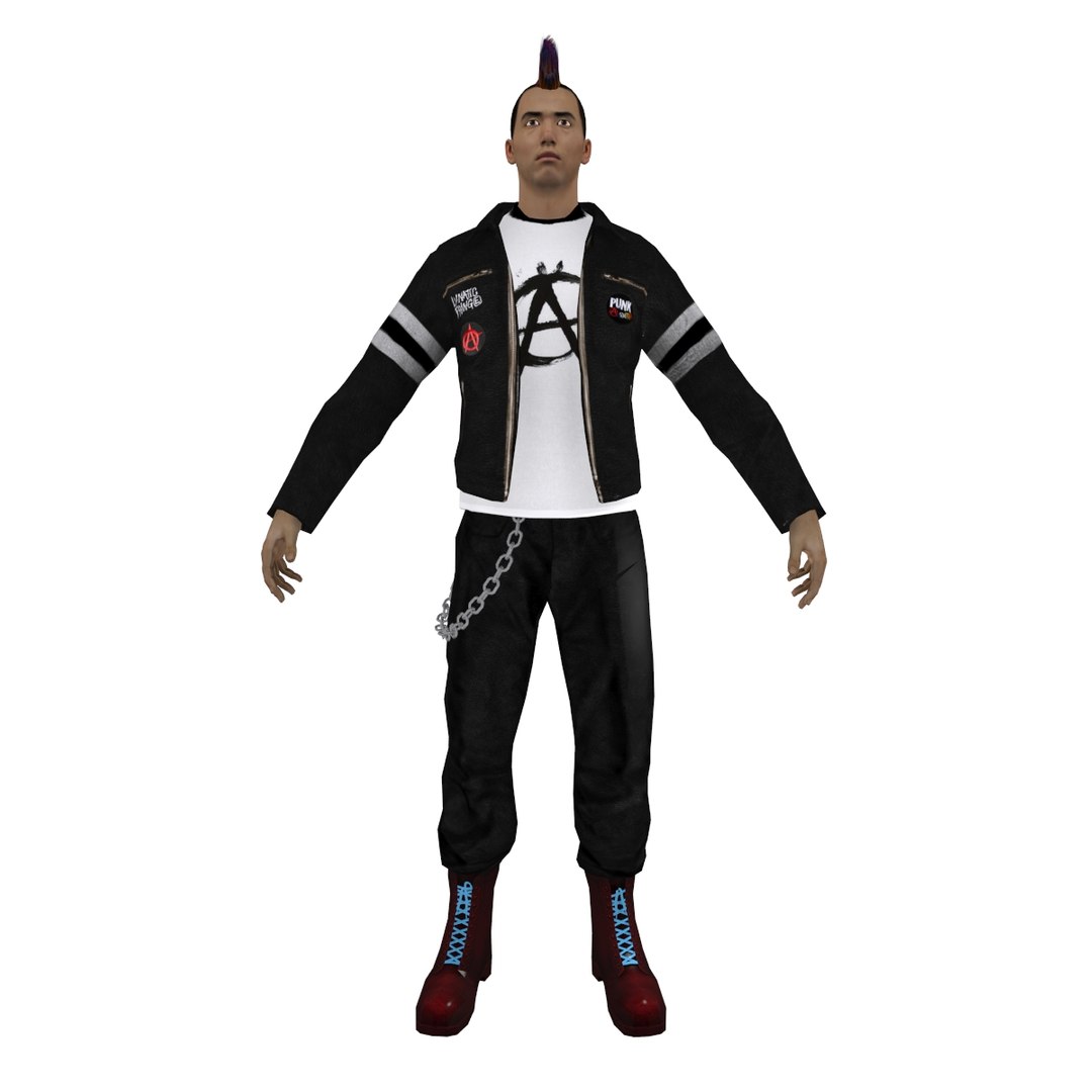 Punker Punk 3d Model