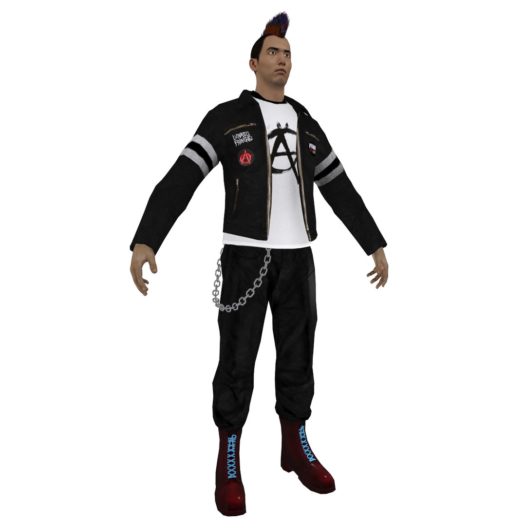 Punker Punk 3d Model