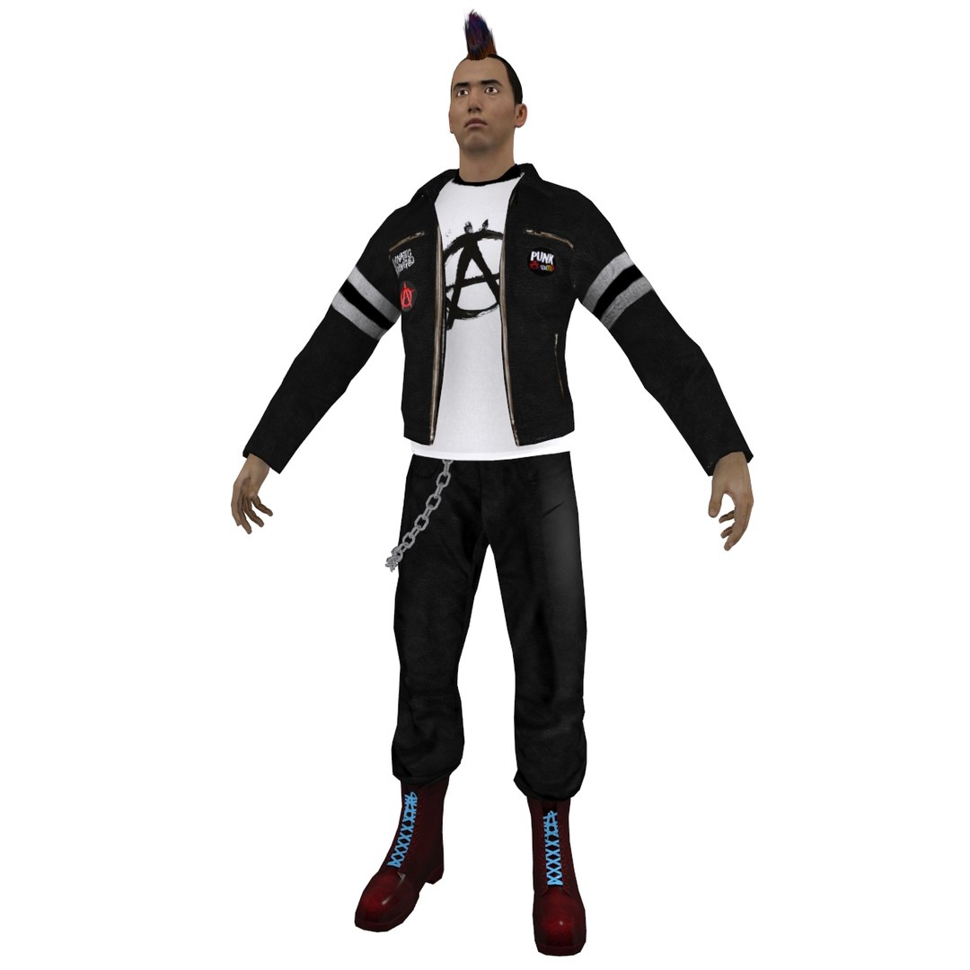 Punker Punk 3d Model