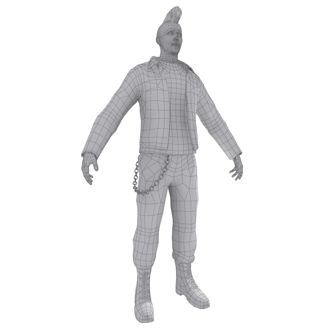 Punker Punk 3d Model