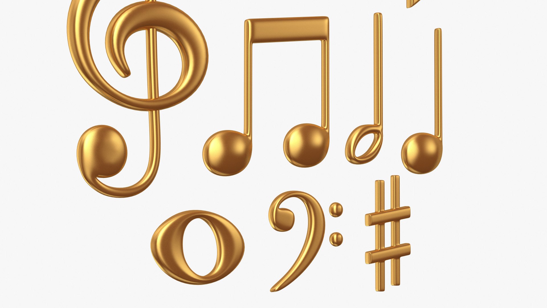3D Musical Note Model - TurboSquid 1507536