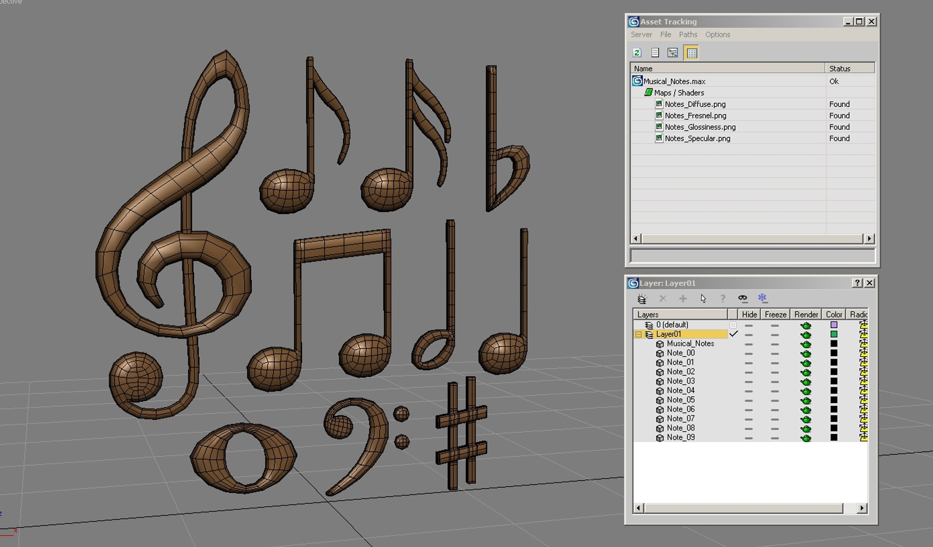 3D Musical Note Model - TurboSquid 1507536