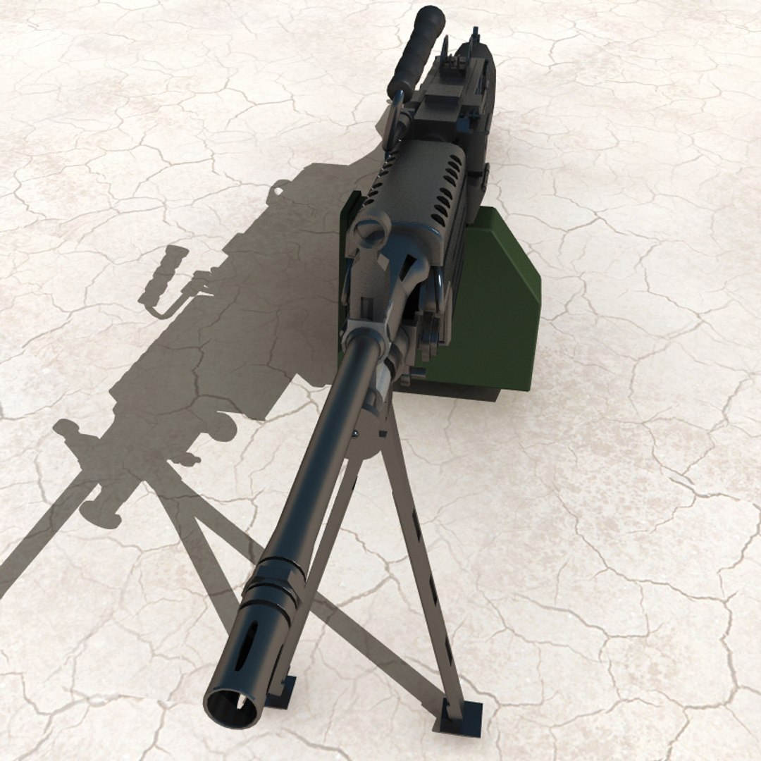 M249 Squad Automatic Weapon 3d Model