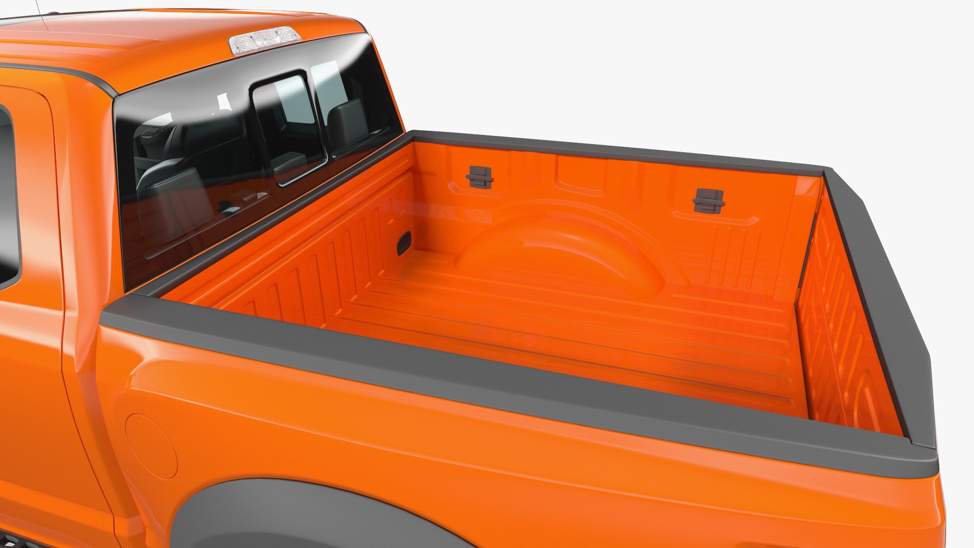 3D Orange Pickup Truck - TurboSquid 2088609