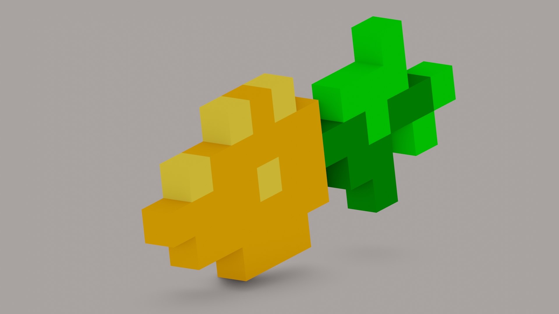 3D Carrot Icon 8 Bit Style Low Poly - TurboSquid 1945356